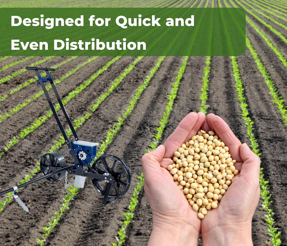 Chipku Simplify Farming Hand Operated Agricultural Manual Seeder, Seed